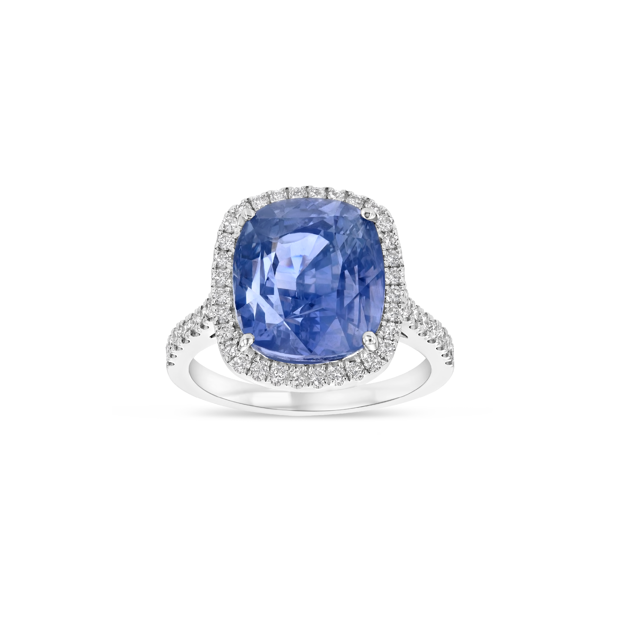 12 ct Unheated Blue Sapphire Ring